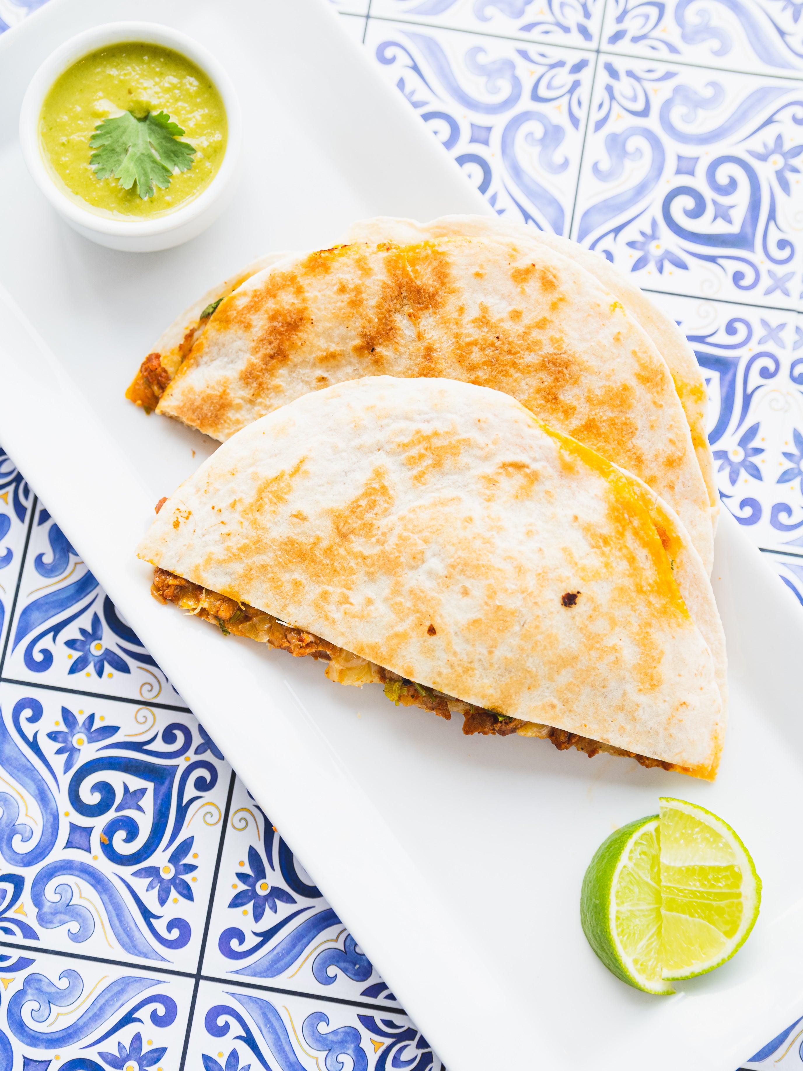 gringa, pastor, meat, pineapple, onion, mexican food | Tita's Mexican Food